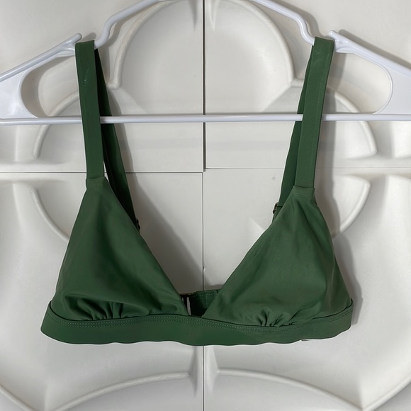 Andie | Swim | Andie Swim Green Triangle Bikini Top Sz S 56 | Poshmark